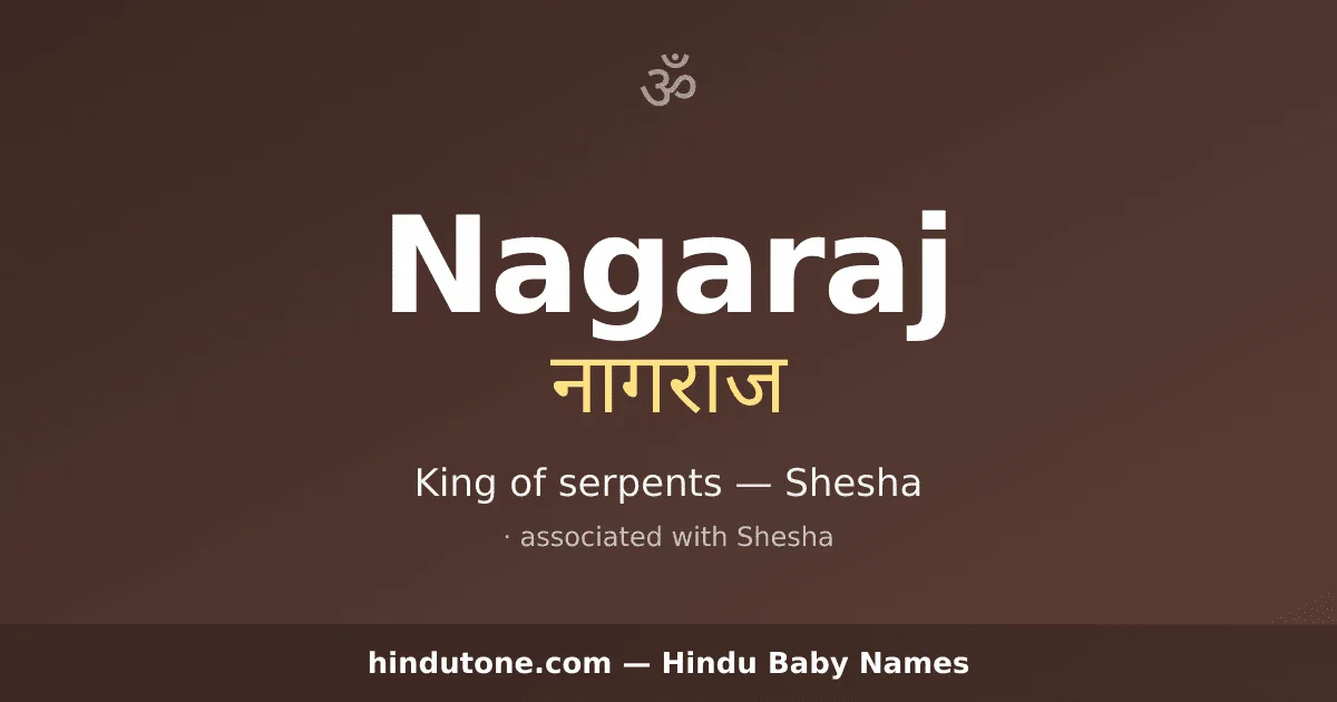Nagaraj Name Meaning, Sanskrit & Origin — Hindu Boy Name